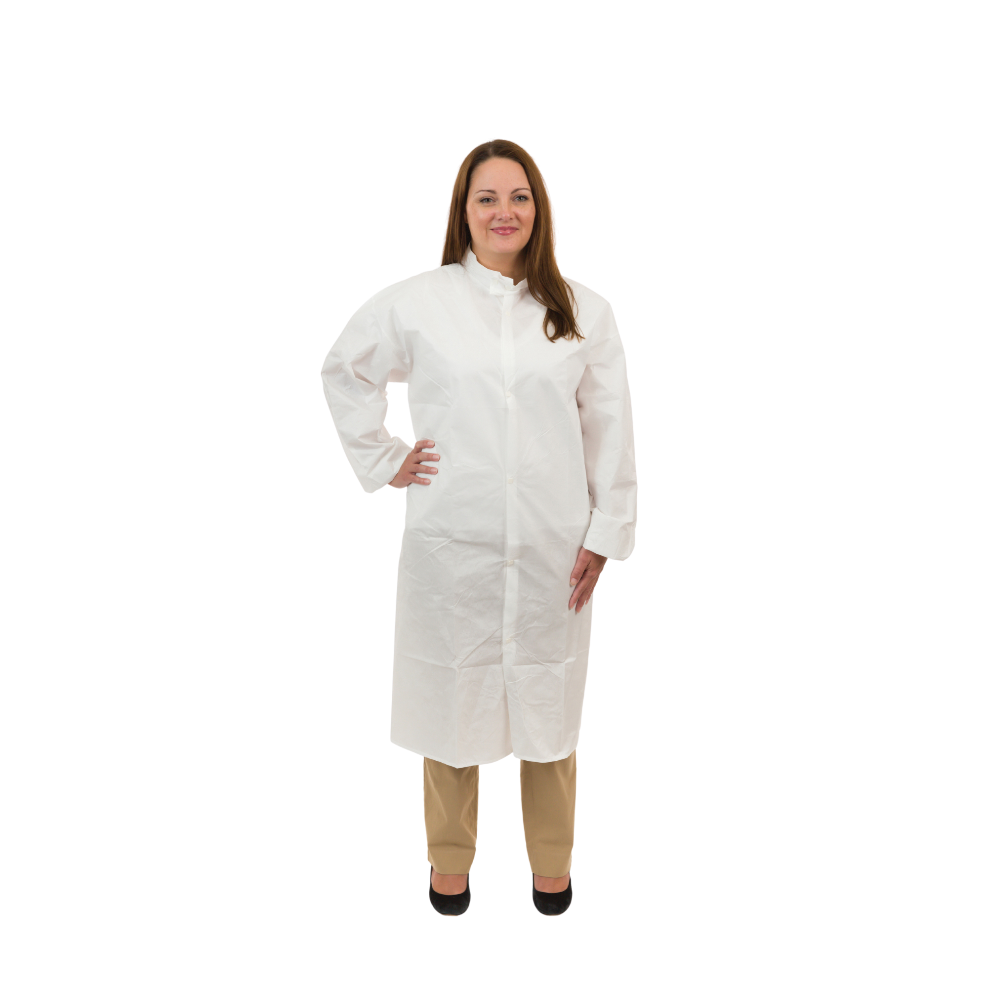 MicroGuard MP Microporous Frock, Mandarin Collar, No Pockets, Elastic ...