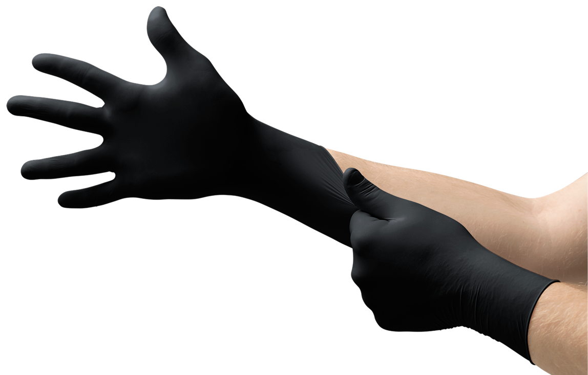 Ansell - Glove Onyx Nitrile Exam PF Black - Myriad Industries