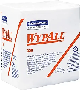 Towel Wypall X80 Quarter-Fold 12.5inX12in Cs/4Pks - Myriad Industries