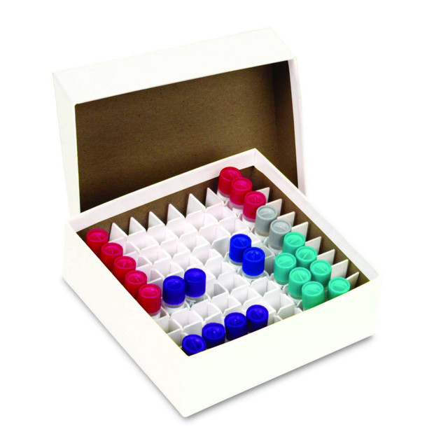 Cardboard Cryogenic Tube Storage Box and Lid - Myriad Industries